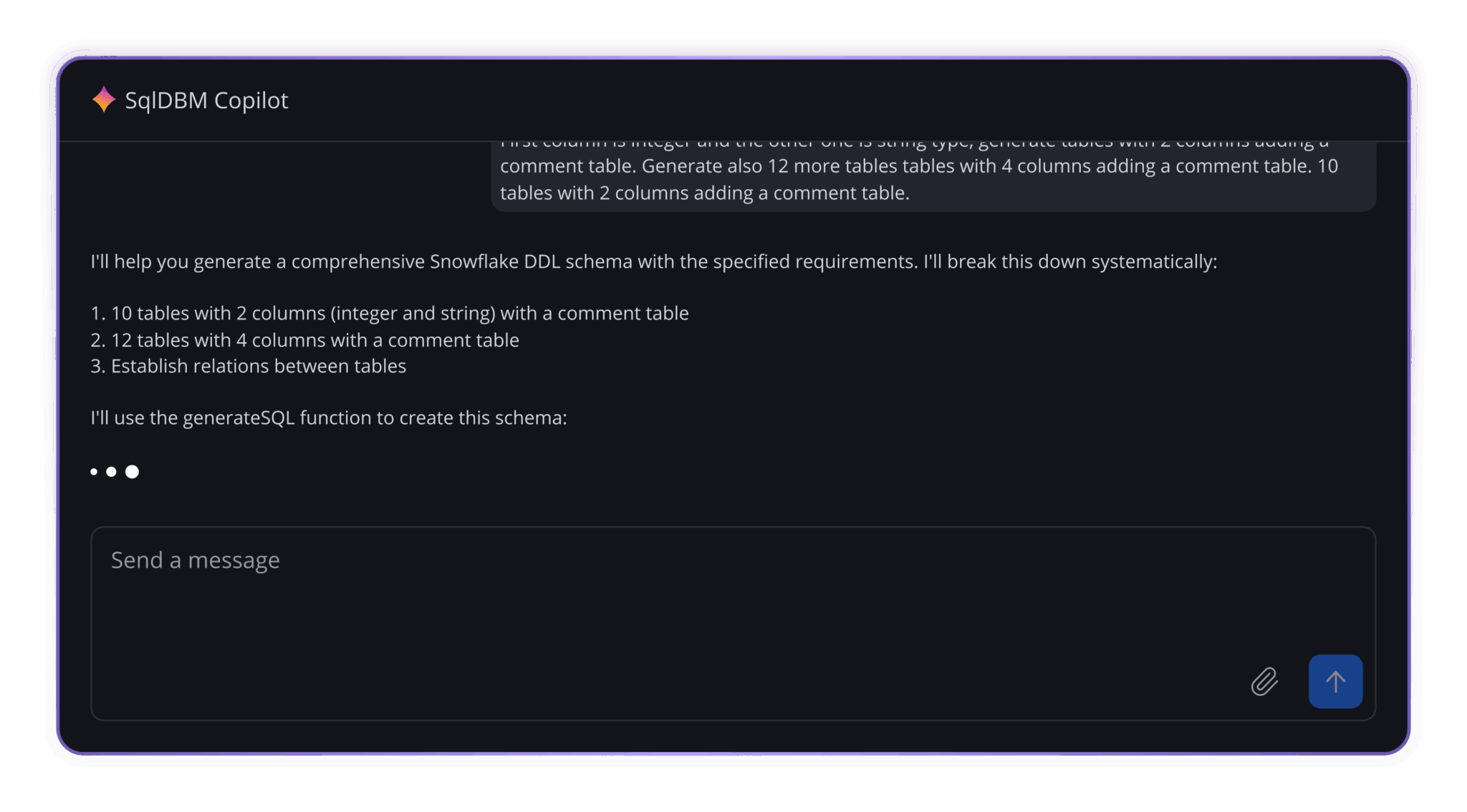 Copilot - SqlDBM - Cloud Data Modeling Workspace